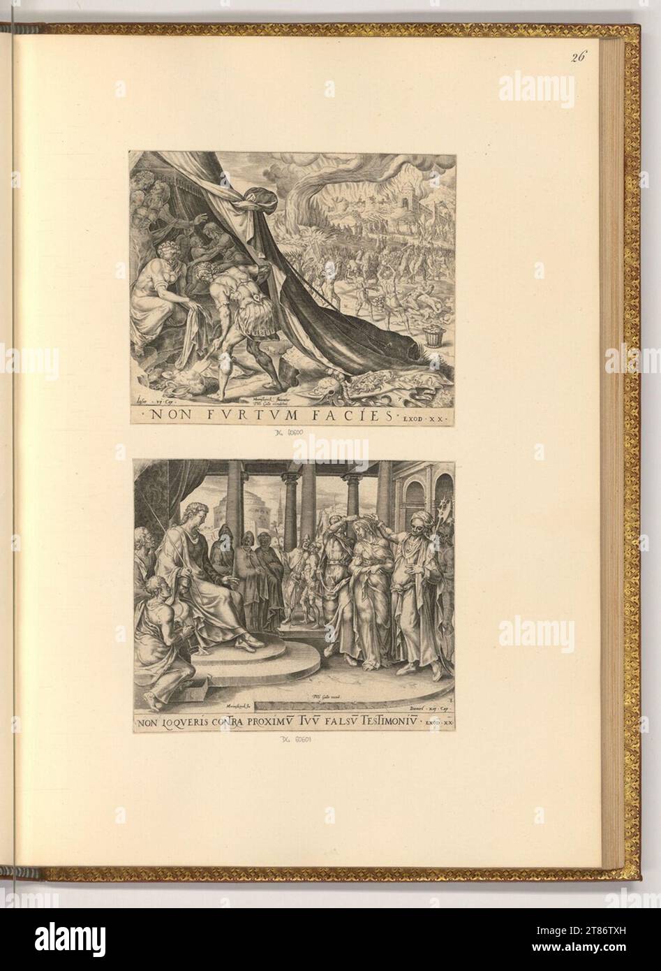 Harmen Jansz. Muller (Engraver) The Ten Commandments. Copper engraving ...