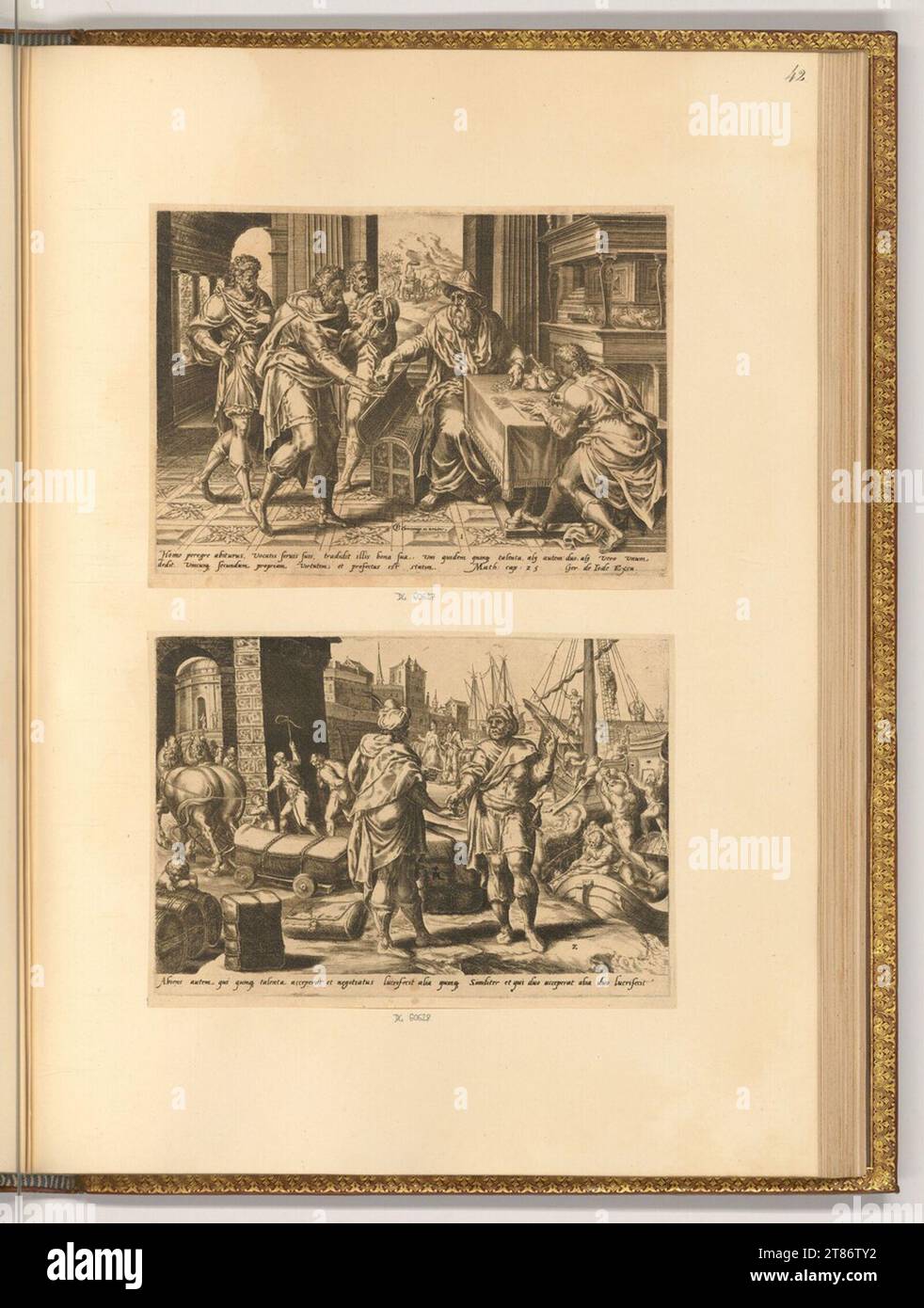 Harmen Jansz. Muller (Engraver) The parable of the talents entrusted ...