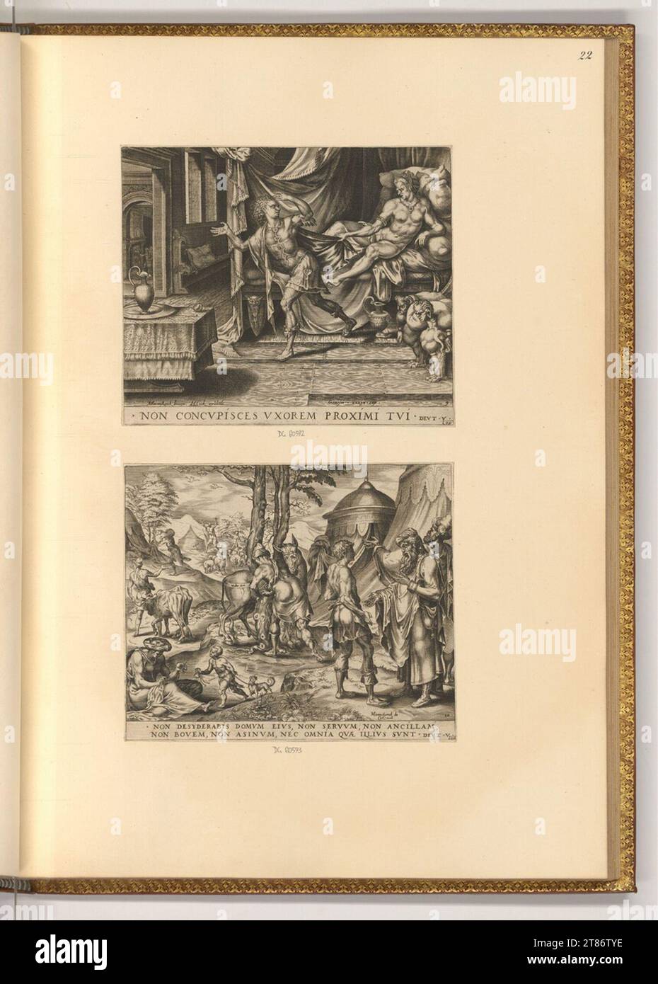 Harmen Jansz. Muller (Engraver) The Ten Commandments. Copper engraving ...