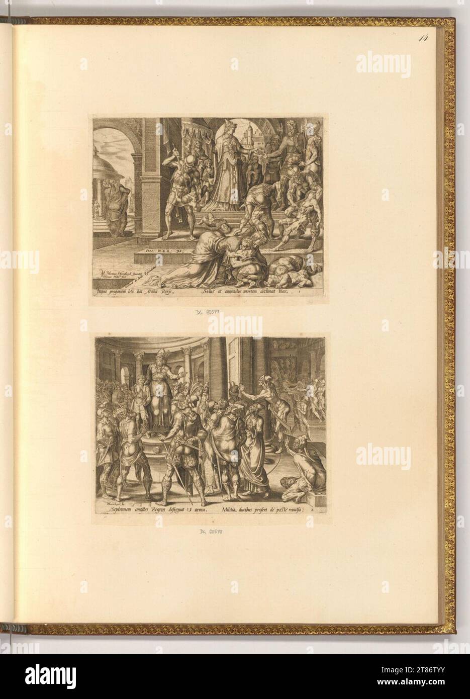 Harmen Jansz. Muller (Engraver) The story of Jehoash and Athaliah ...