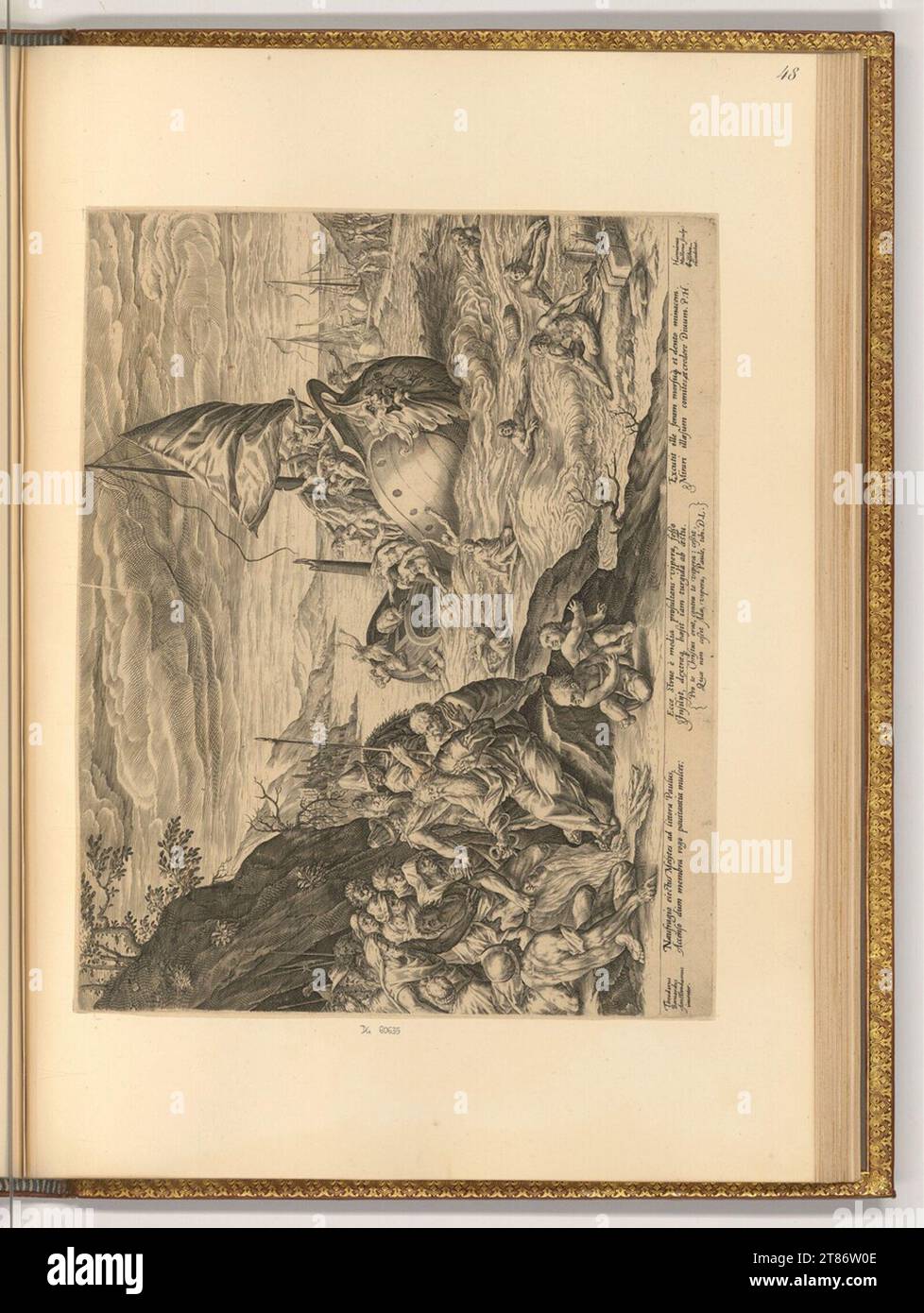 Harmen Jansz. Muller (Engraver) Apostle Paul on Malta. Copper engraving ...