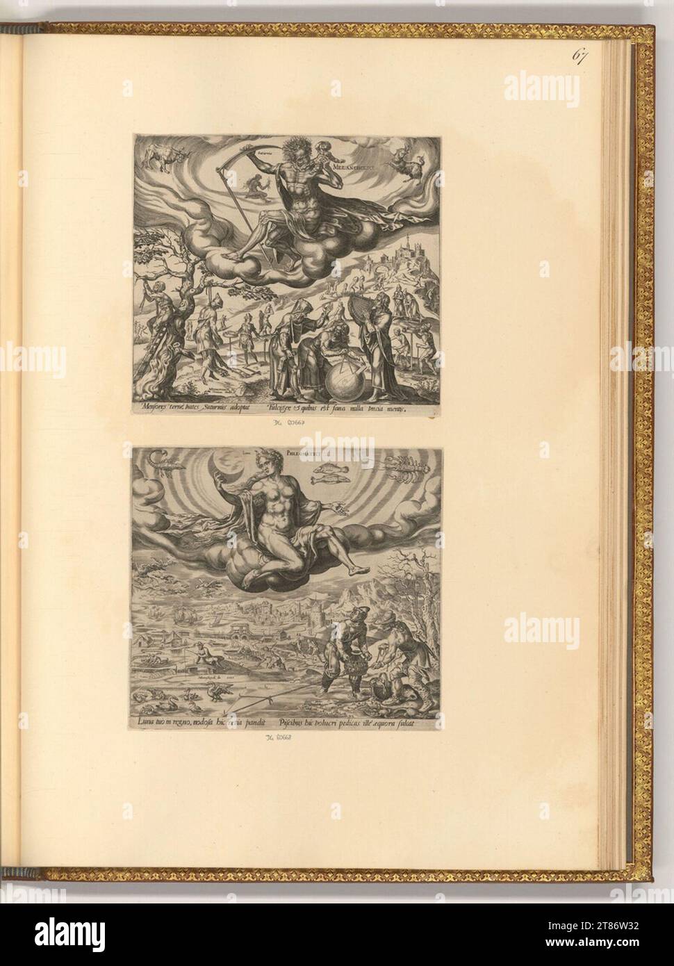 Harmen Jansz. Muller (Engraver) The four temperaments. Copper engraving ...