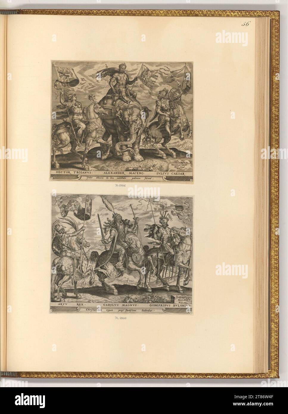 Harmen Jansz. Muller (Engraver) The nine heroes. Copper engraving ...