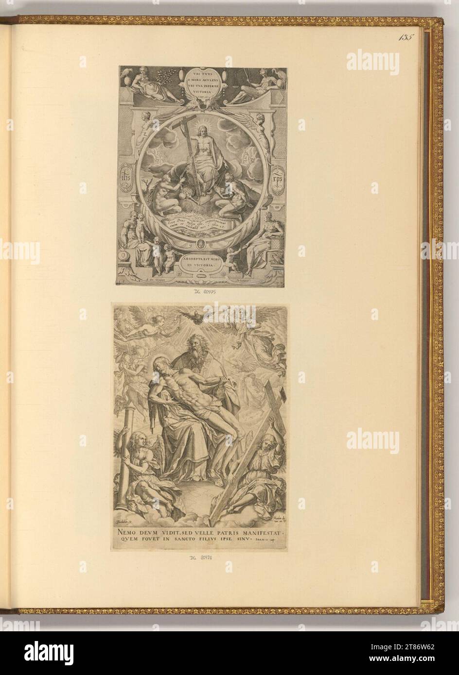 Johann Sadeler d. Ä. (Engraver) Christ as a triumphant; The Holy ...