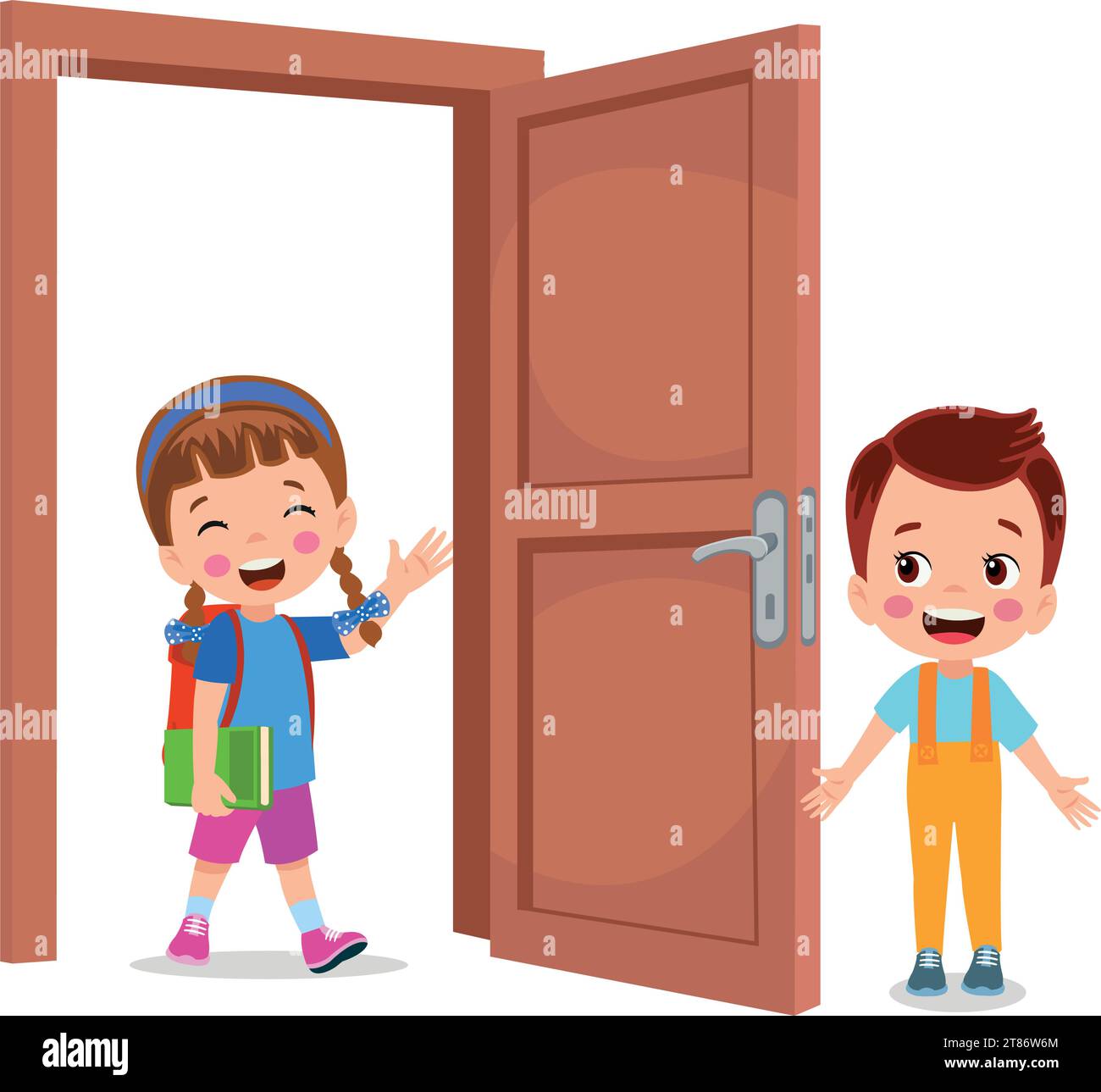 Open doorway school Stock Vector Images - Alamy