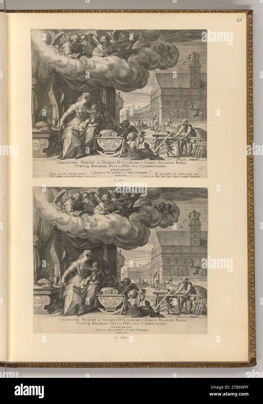 Johann Sadeler d. Ä. (Engraver) The holy family in Egypt. Copper ...