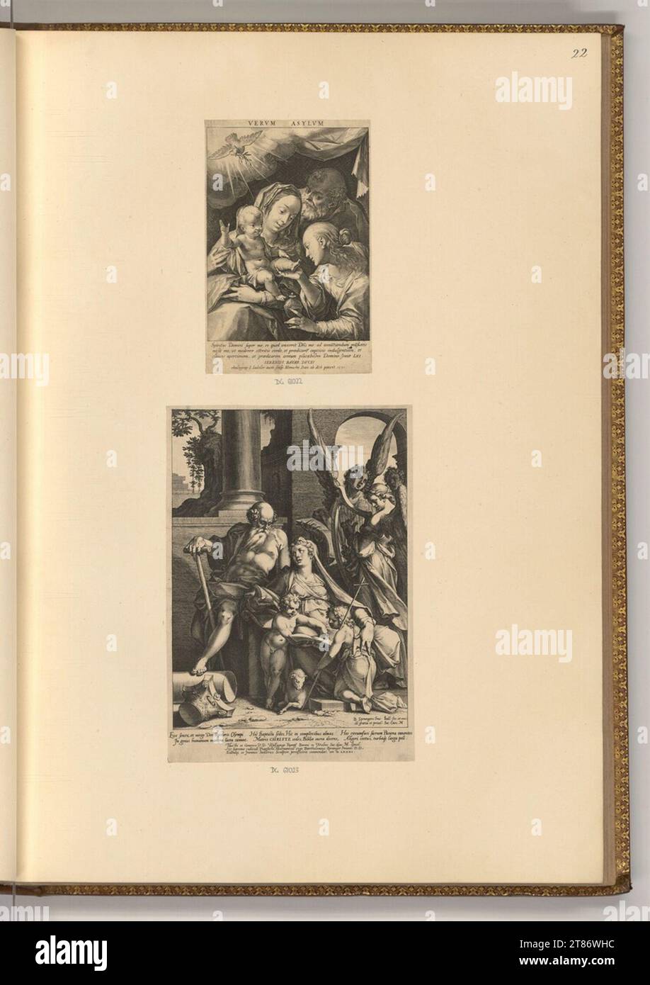 Johann Sadeler d. Ä. (Engraver) Holy family with Maria Magdalena; The ...