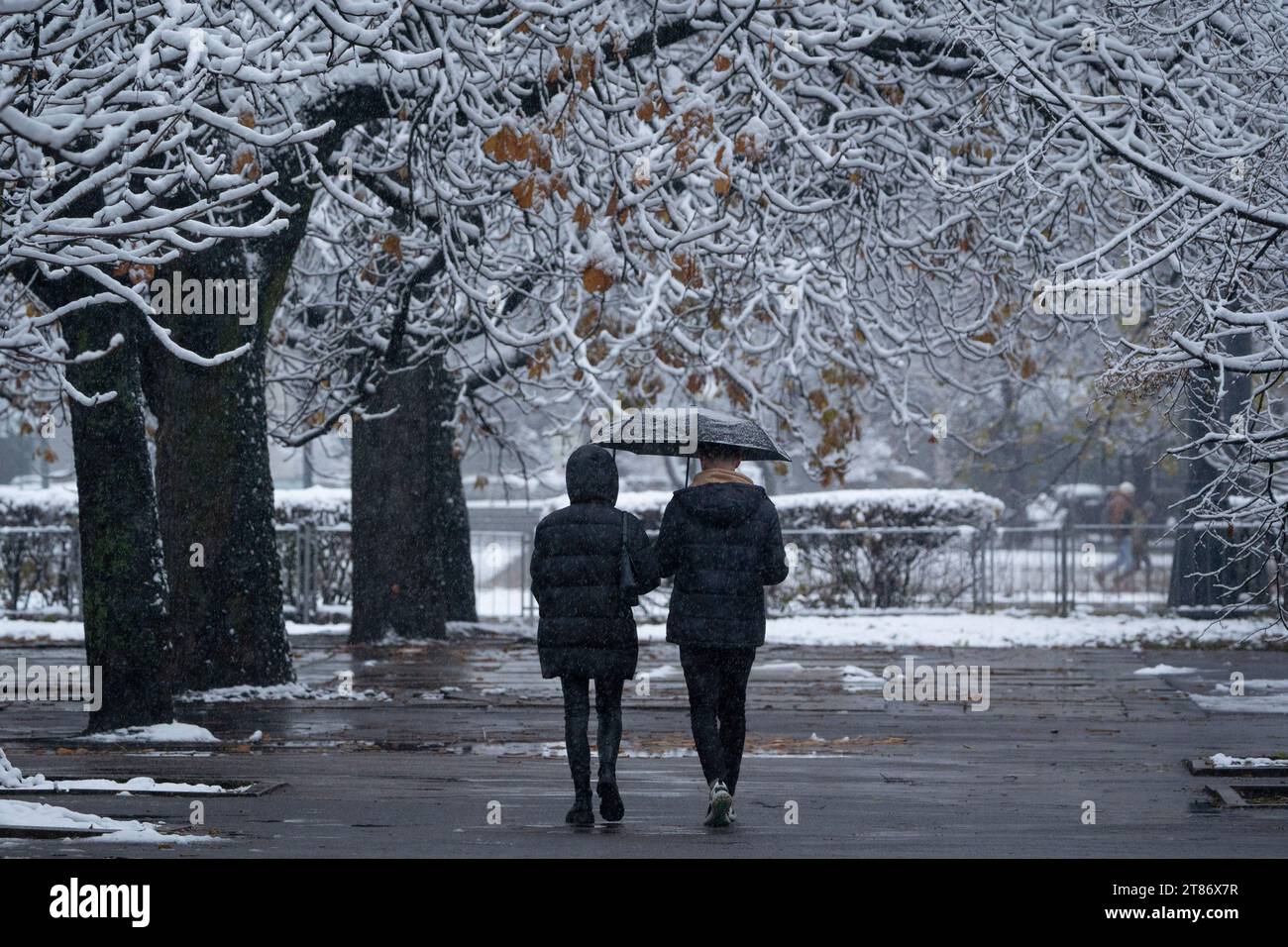 Warsaw landmarks in different weather hi-res stock photography and ...