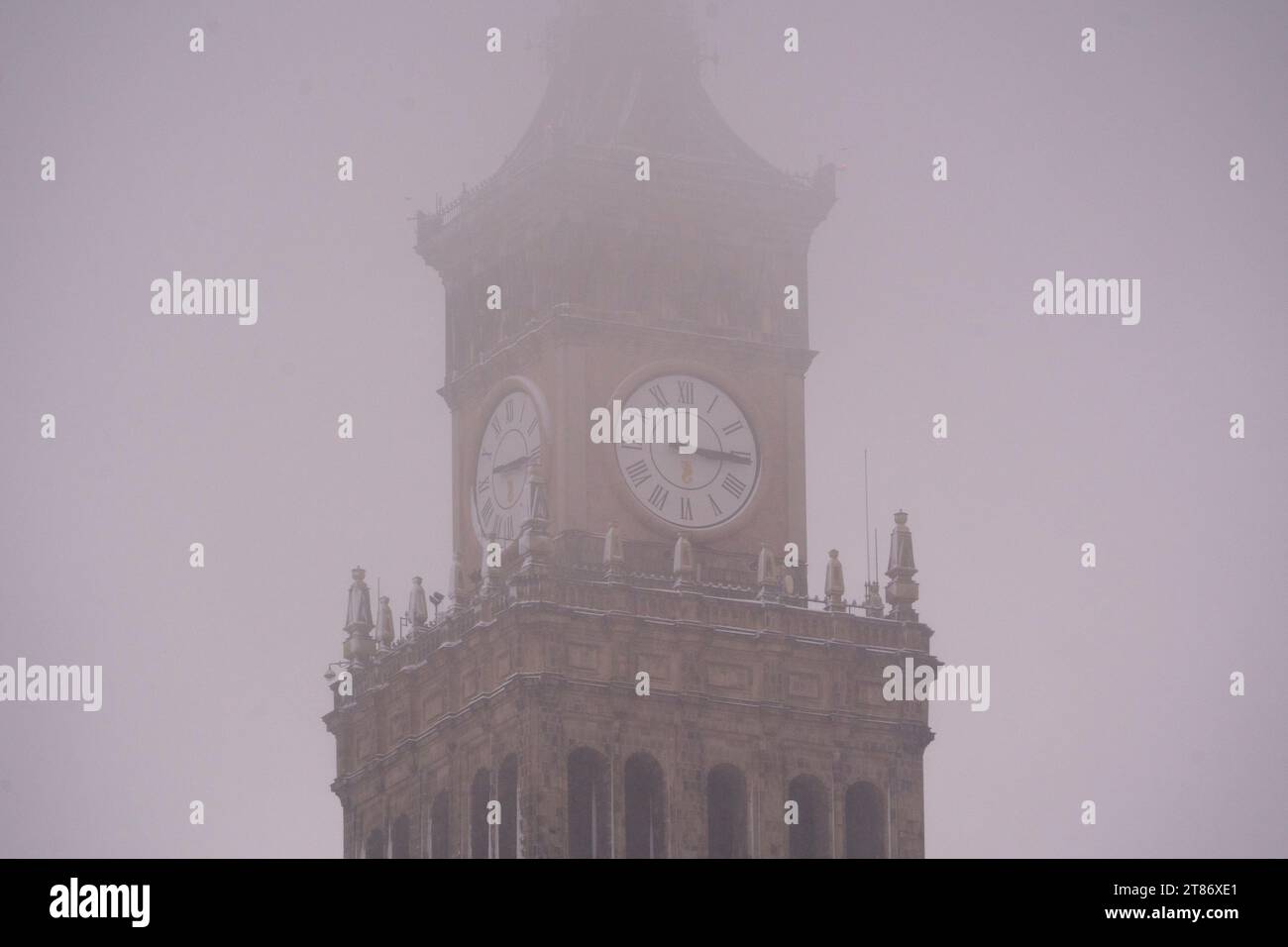 Warsaw landmarks in different weather hi-res stock photography and ...