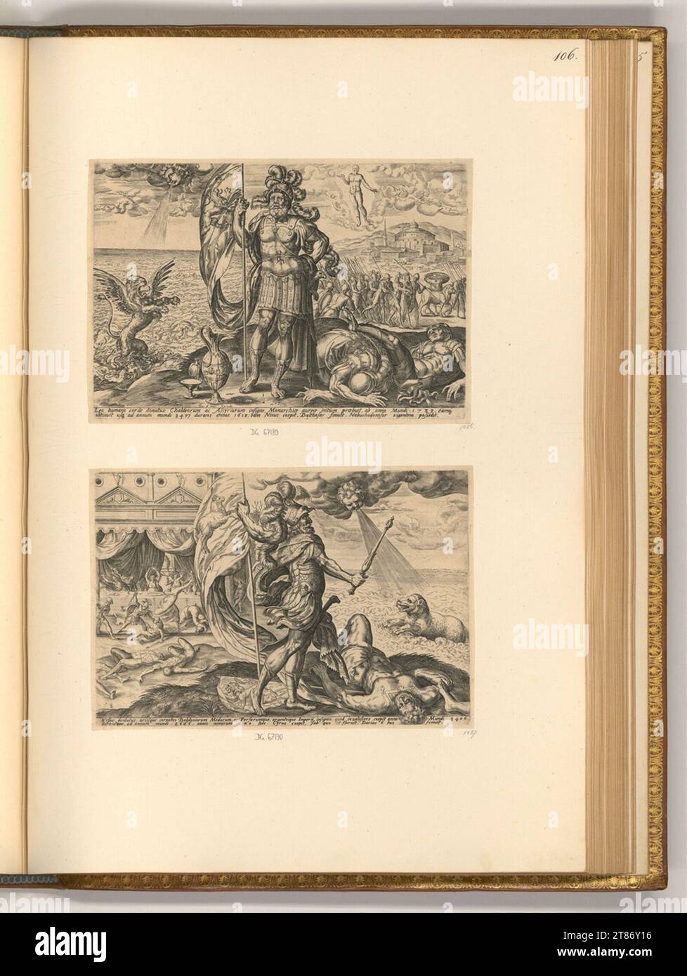 Jan Wierix (Engraver) Assyrian; Persian. Copper engraving print 1570-1620 , 1570/1620 Stock ...