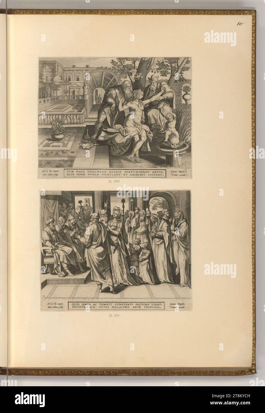 Jan Collaert der Jüngere (Engraver) The history of Susanna. Copper ...