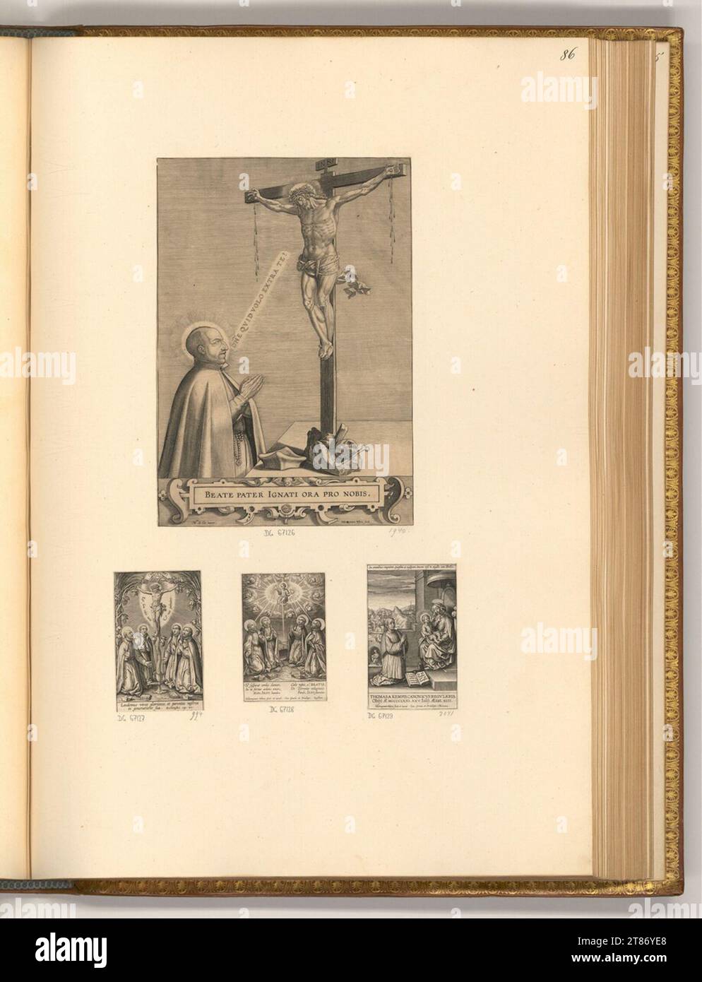 Hieronymus Wierix (Engraver) Ignatius von Loyola. Copper engraving print 1573-1619 , 1573/1619 ...