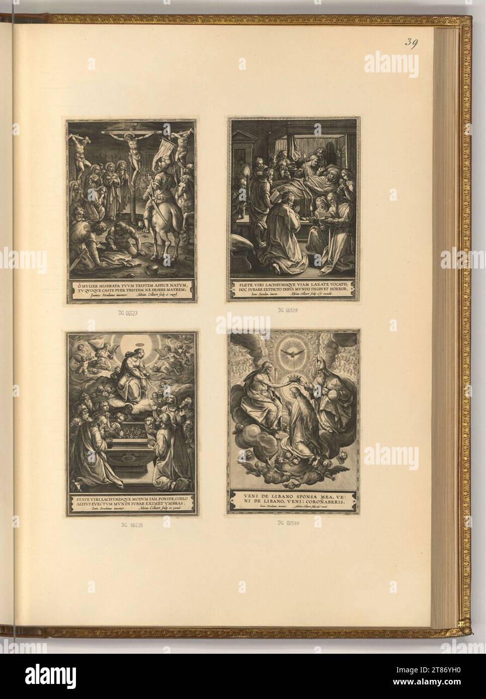 Adriaen Collaert (Engraver) Scenes from Marienleben. Copper engraving ...