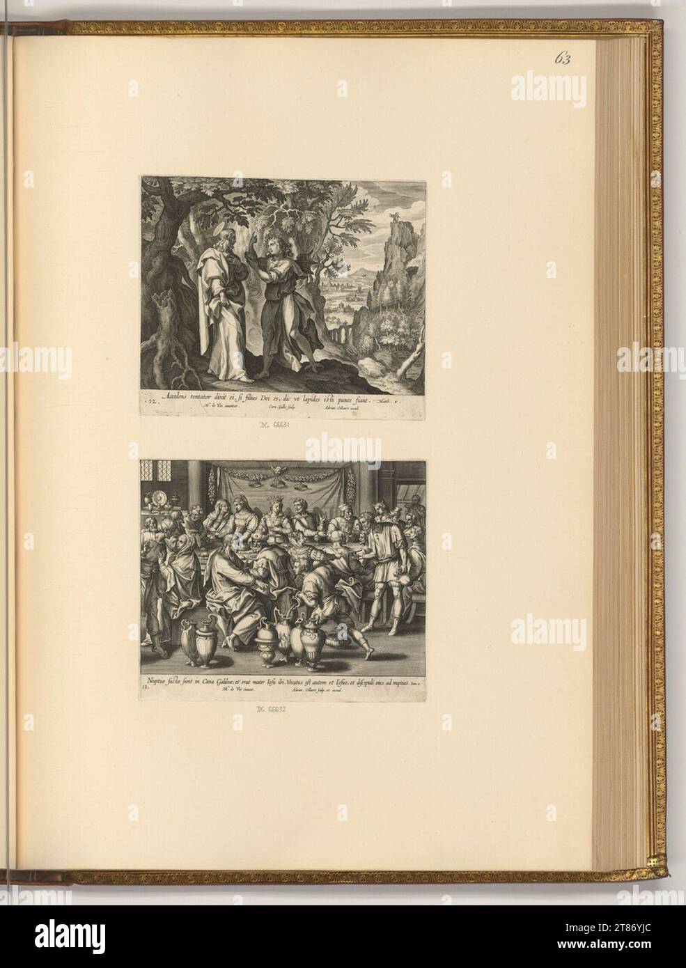 Adriaen Collaert (Engraver) Life of Jesus. Copper engraving print ...