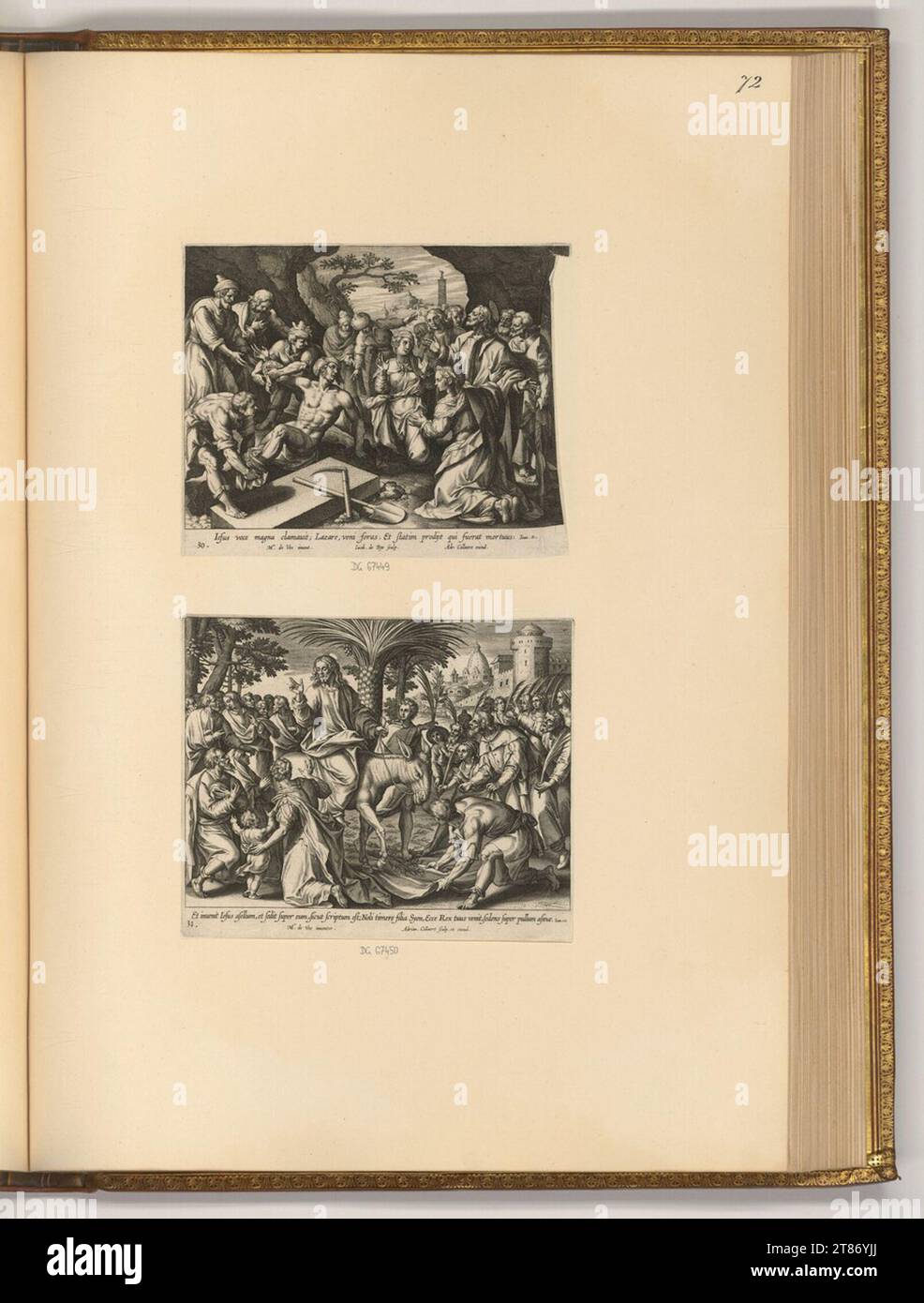 Adriaen Collaert (Engraver) Life of Jesus. Copper engraving print ...