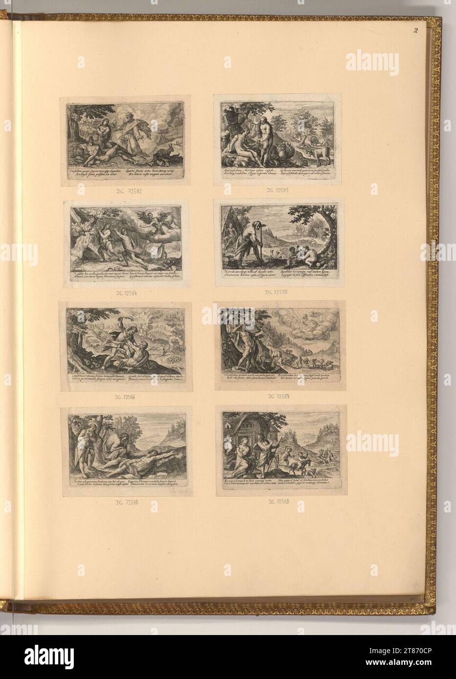 Crispin van de Passe The book Genesis (book illustration). Copper ...