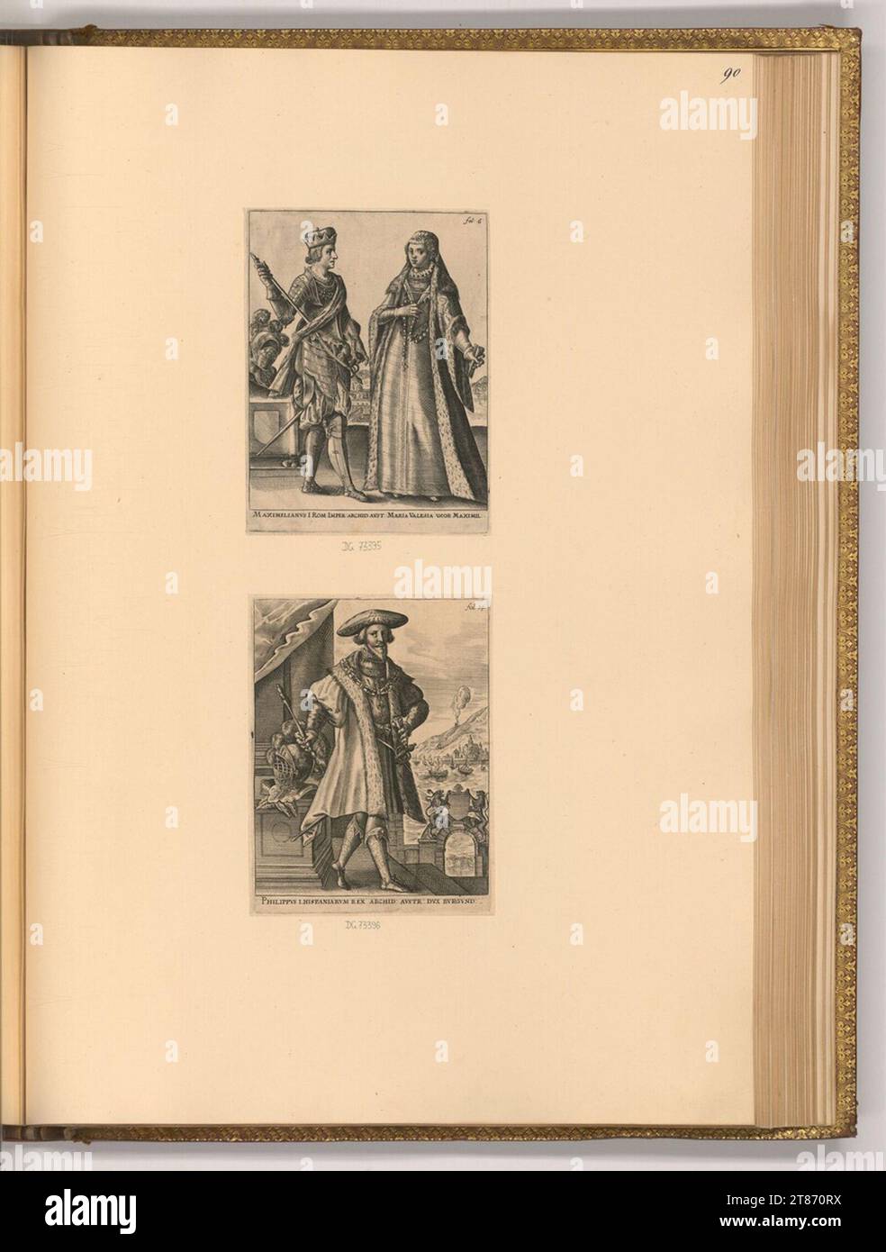 Crispin van de Passe Maximilian I, Archduke of Austria with Maria ...