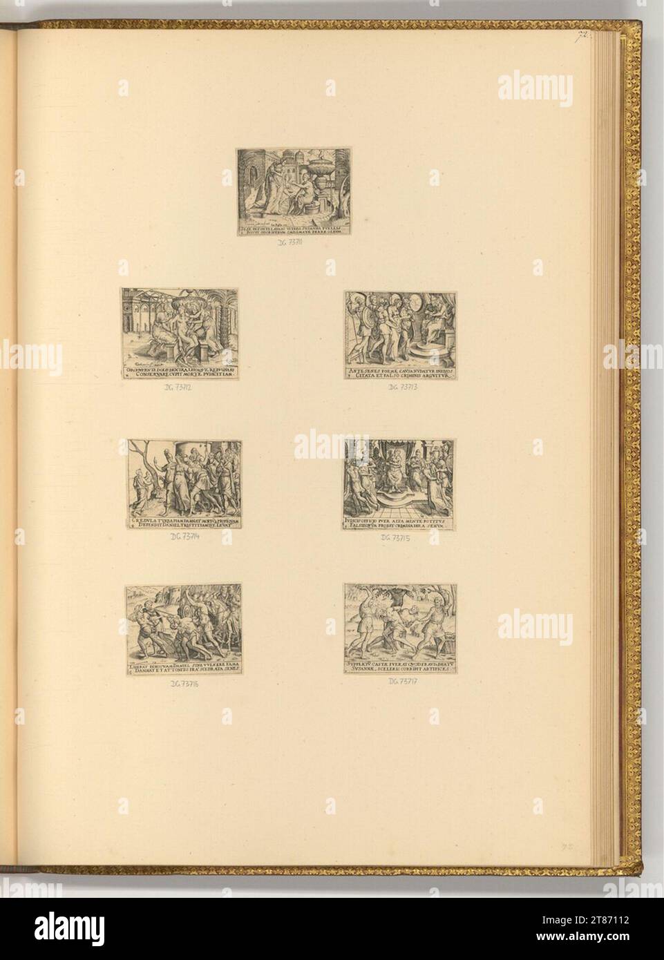 Conradus Goltzius (Engraver) The history of the Susanna in the bath ...