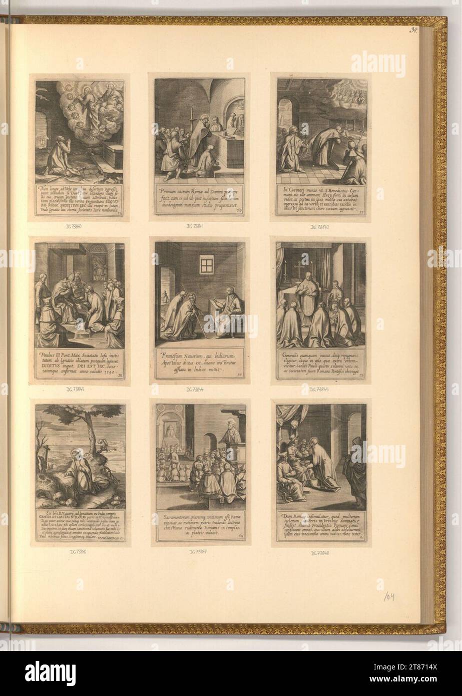 Peter Paul Rubens The life of St. Ignatius of Loyola. Copper engraving ...