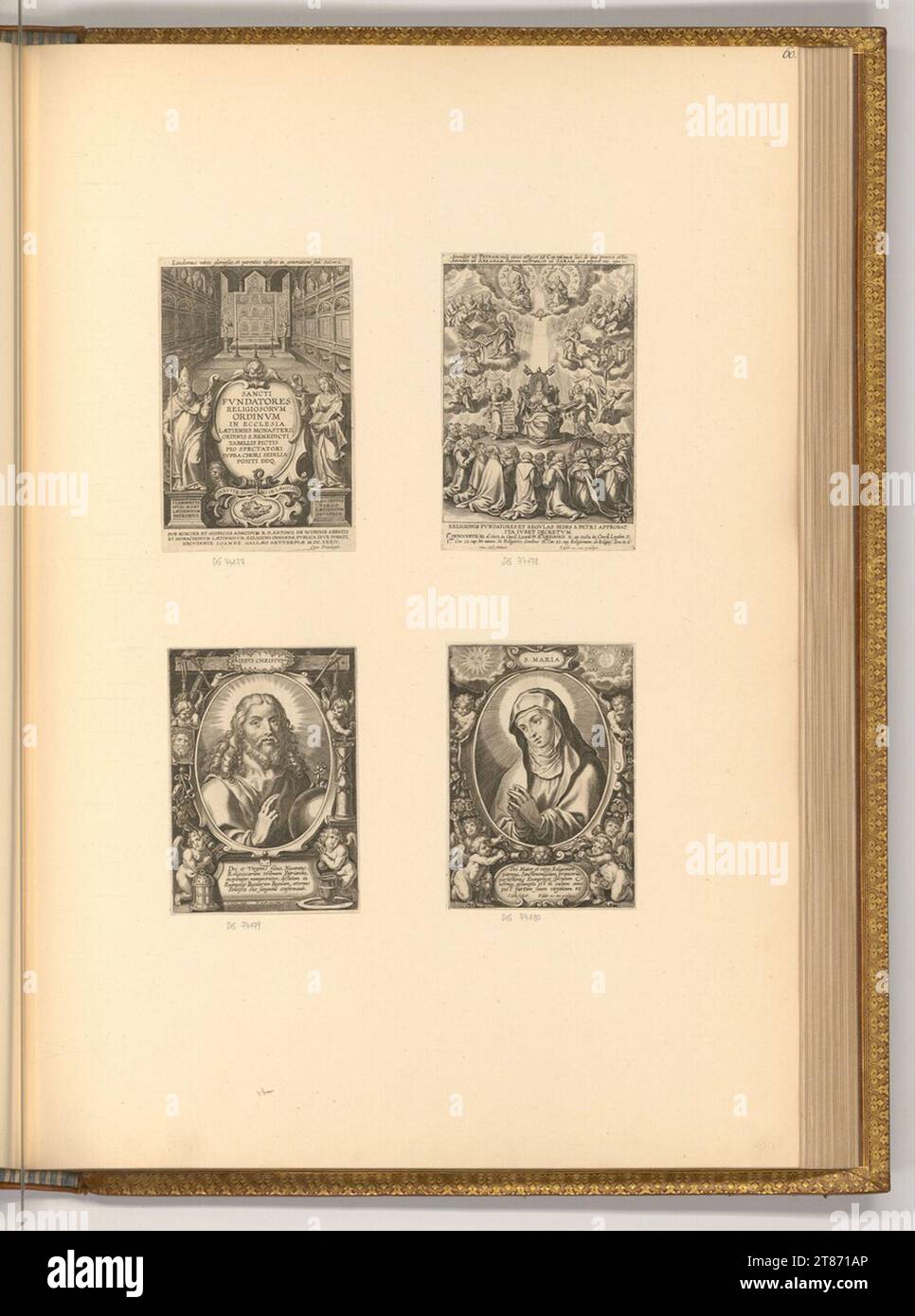 Cornelis Galle der Ältere (Engraver) Title leaf; Jesus; Maria; Saint ...