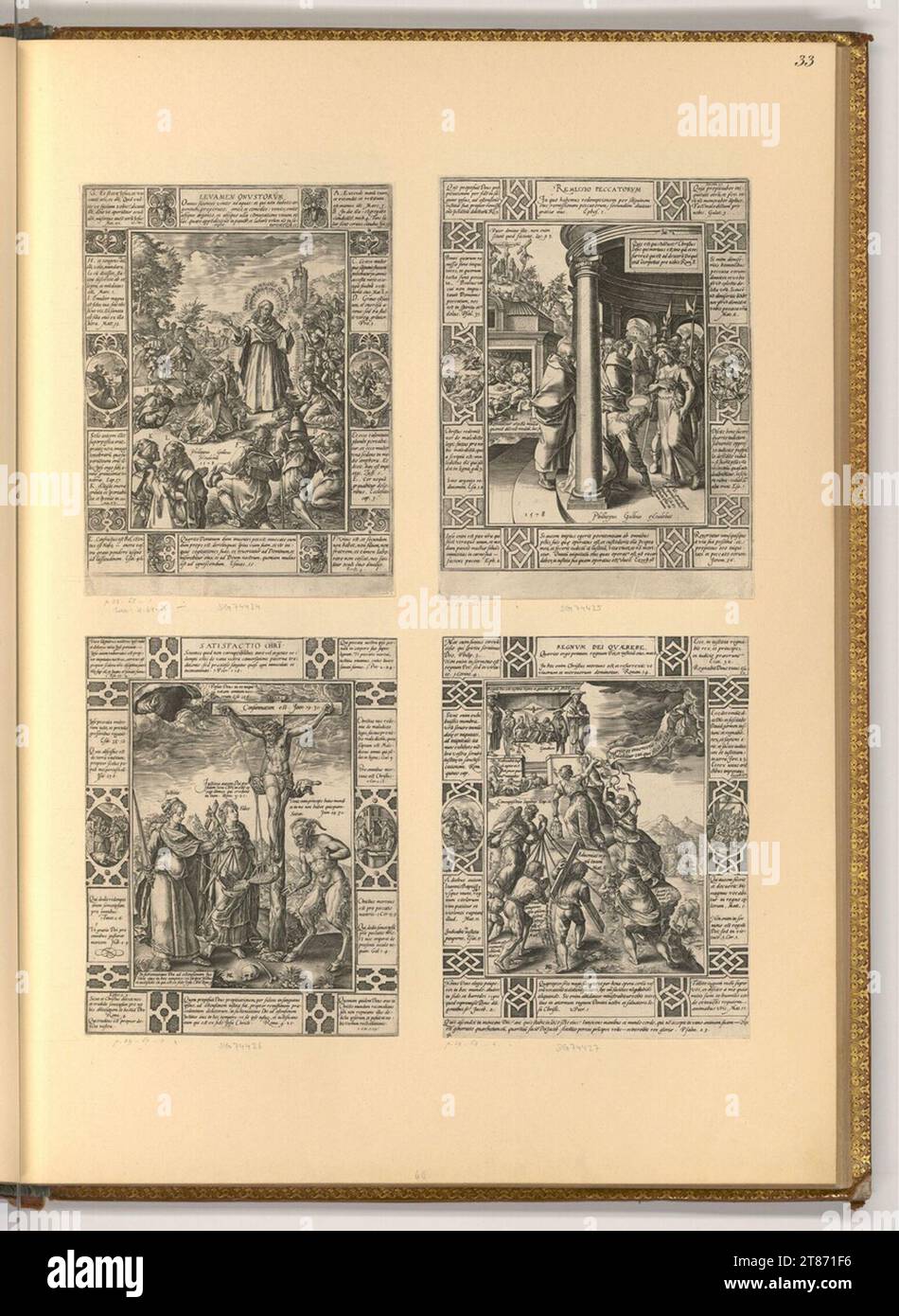 Hendrick Goltzius (Engraver) Allegories on Christian Creed (emblem ...