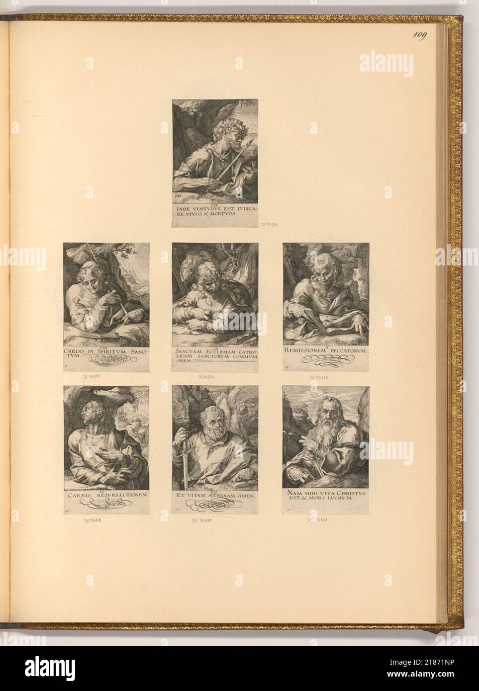 Jacques Grandhomme (Engraver) Christ with apostles and St. Paulus ...