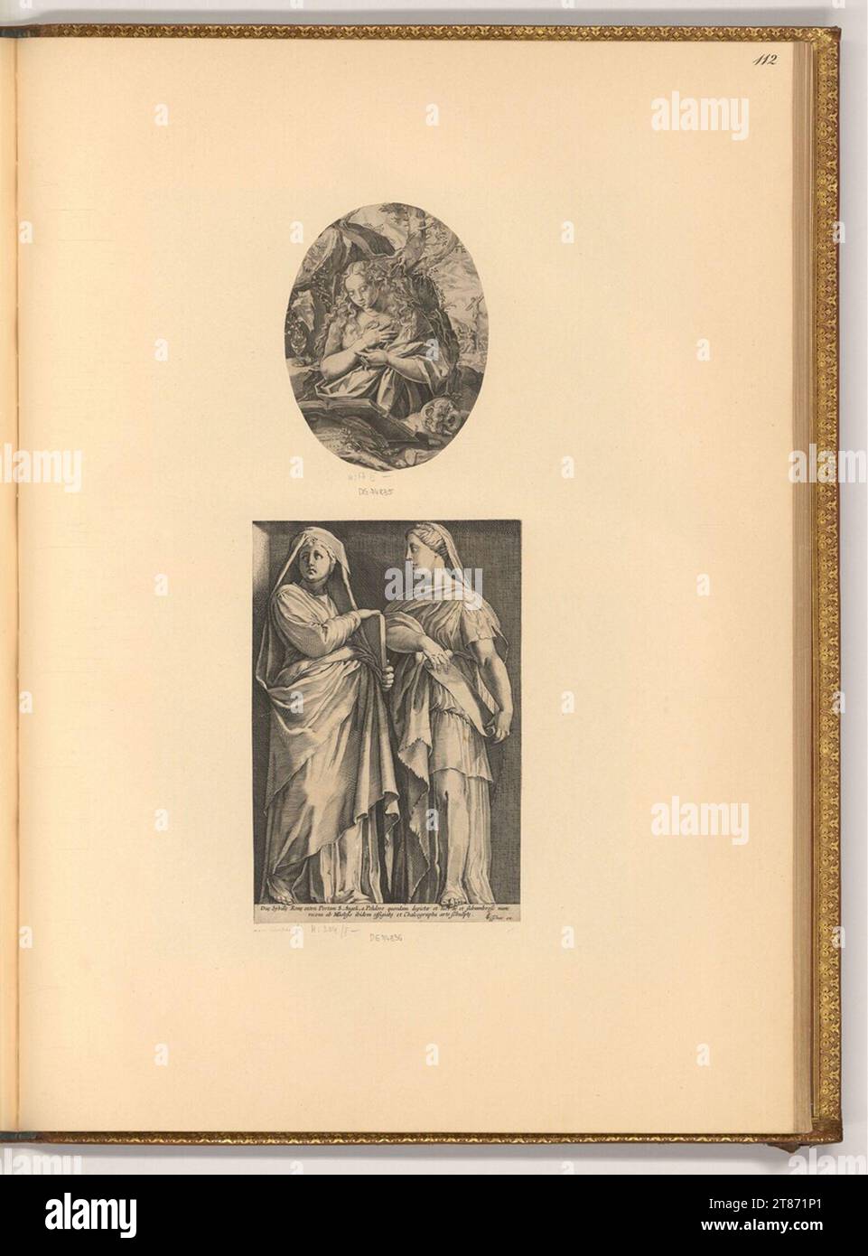 Hendrick Goltzius (Engraver) Below Maria Magdalena; Two sibyllen ...