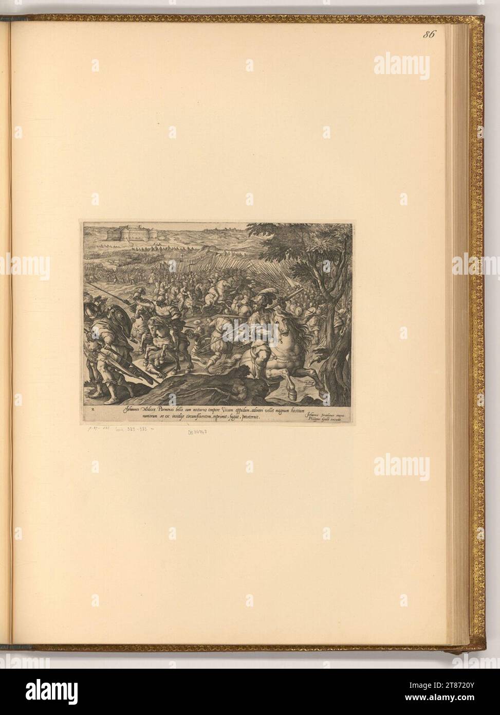 Hendrick Goltzius (Engraver) Giovanni de Medici was defeated. Copper ...