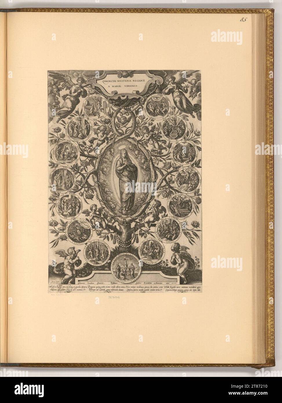 Hendrick Goltzius (Engraver) The fifteen secrets of the rosary. Copper ...