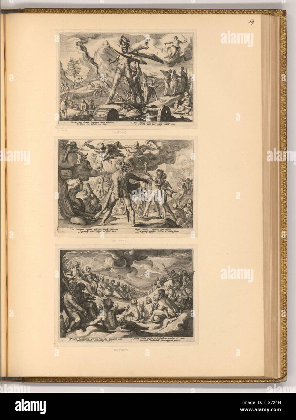 Hendrick Goltzius Ovids metamorphoses. Copper engraving print 1589 , 1589 Stock Photo - Alamy