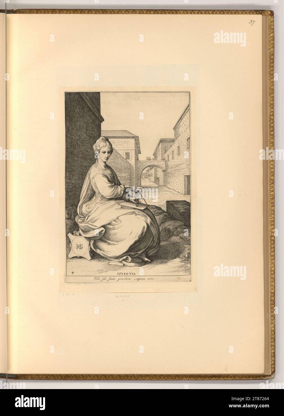 Hendrick Goltzius Knowledge. Copper engraving, etching around 1593 ...