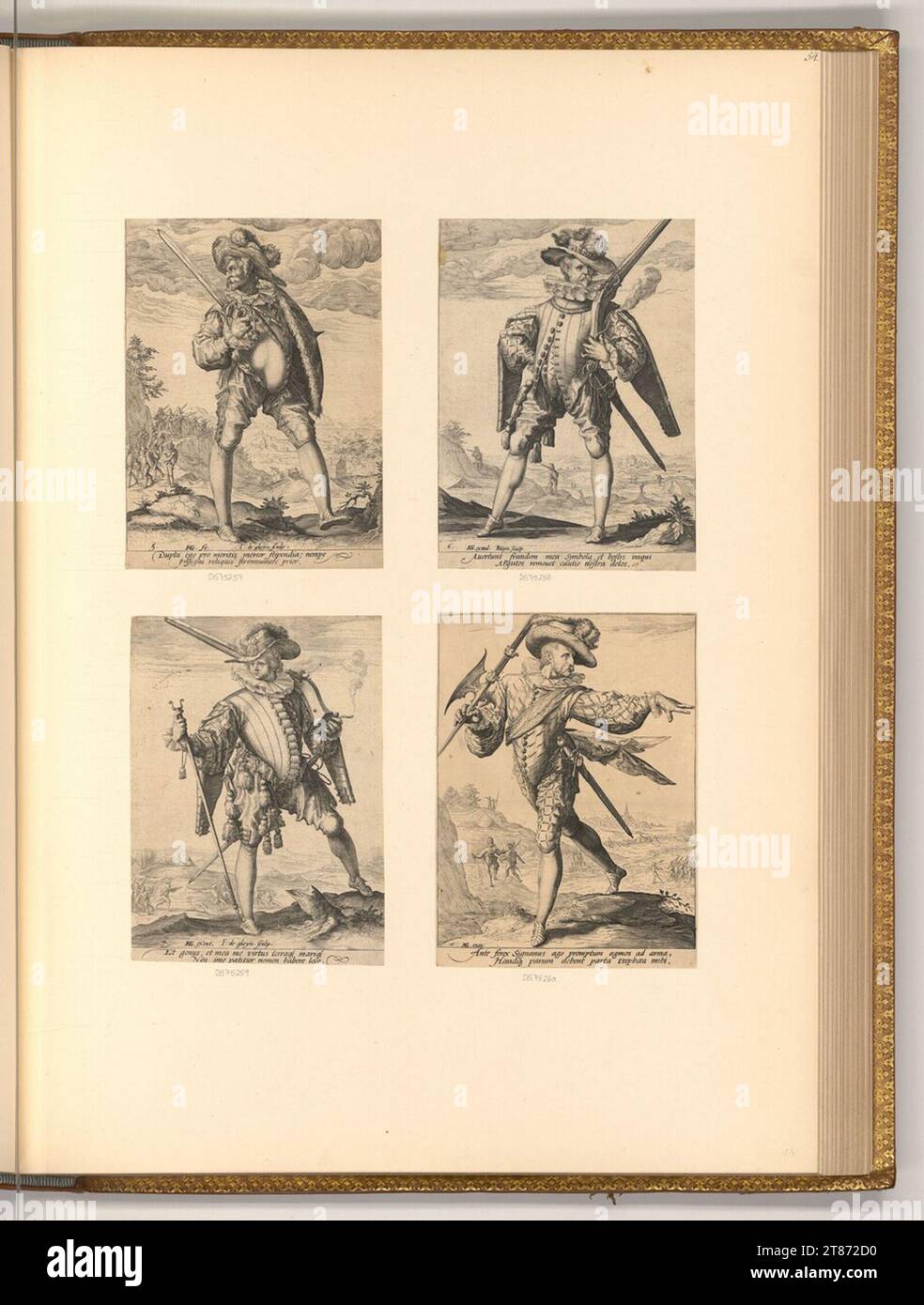 Jacob de Gheyn II. (Engraver) Officers and soldiers by Emperor Rudolf ...