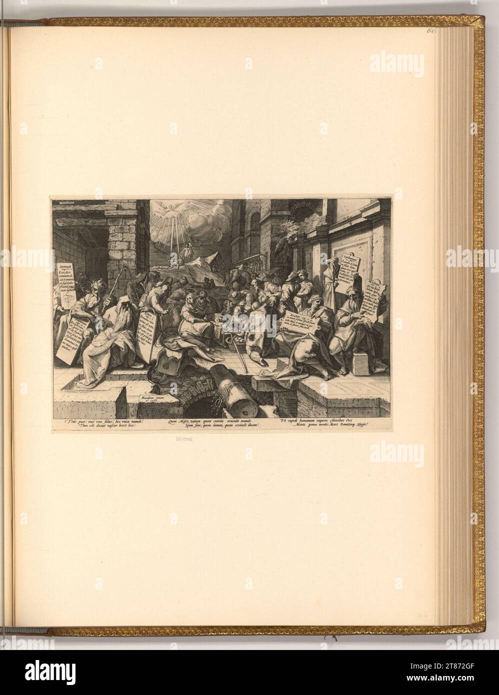 Jacob Matham Adoration of the shepherds, accompanied by Moses and five ...