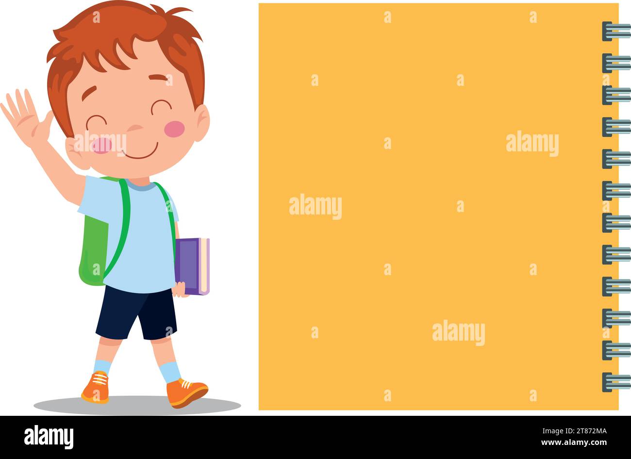 Children on blank note Stock Vector Images - Alamy