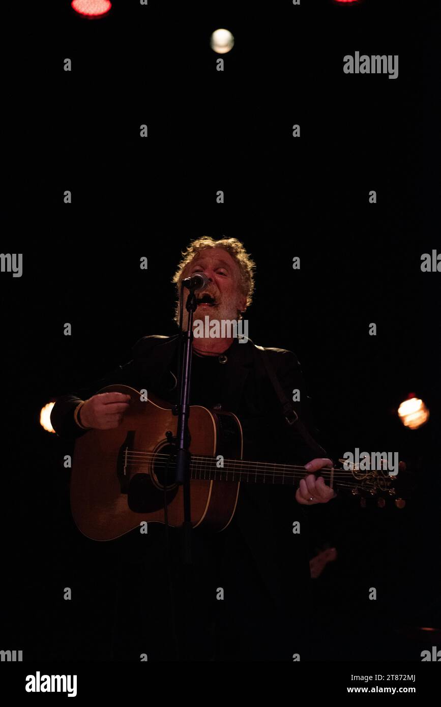 Irish singer and song-writer, Glen Hansard, performing with his band at ...