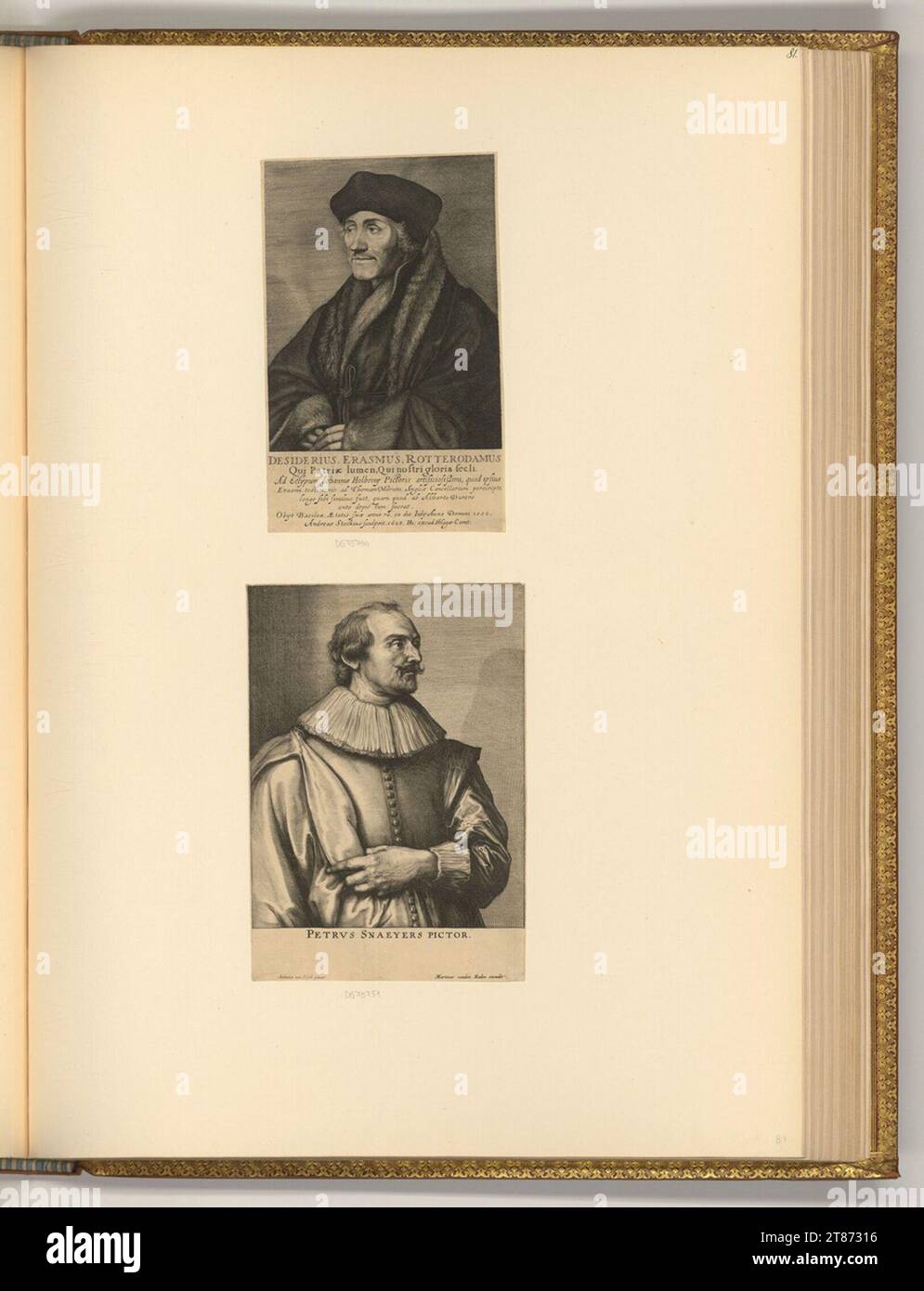 Andries Jacobsz Stock (Engraver) Portraits Erasmus von Rotterdam ...