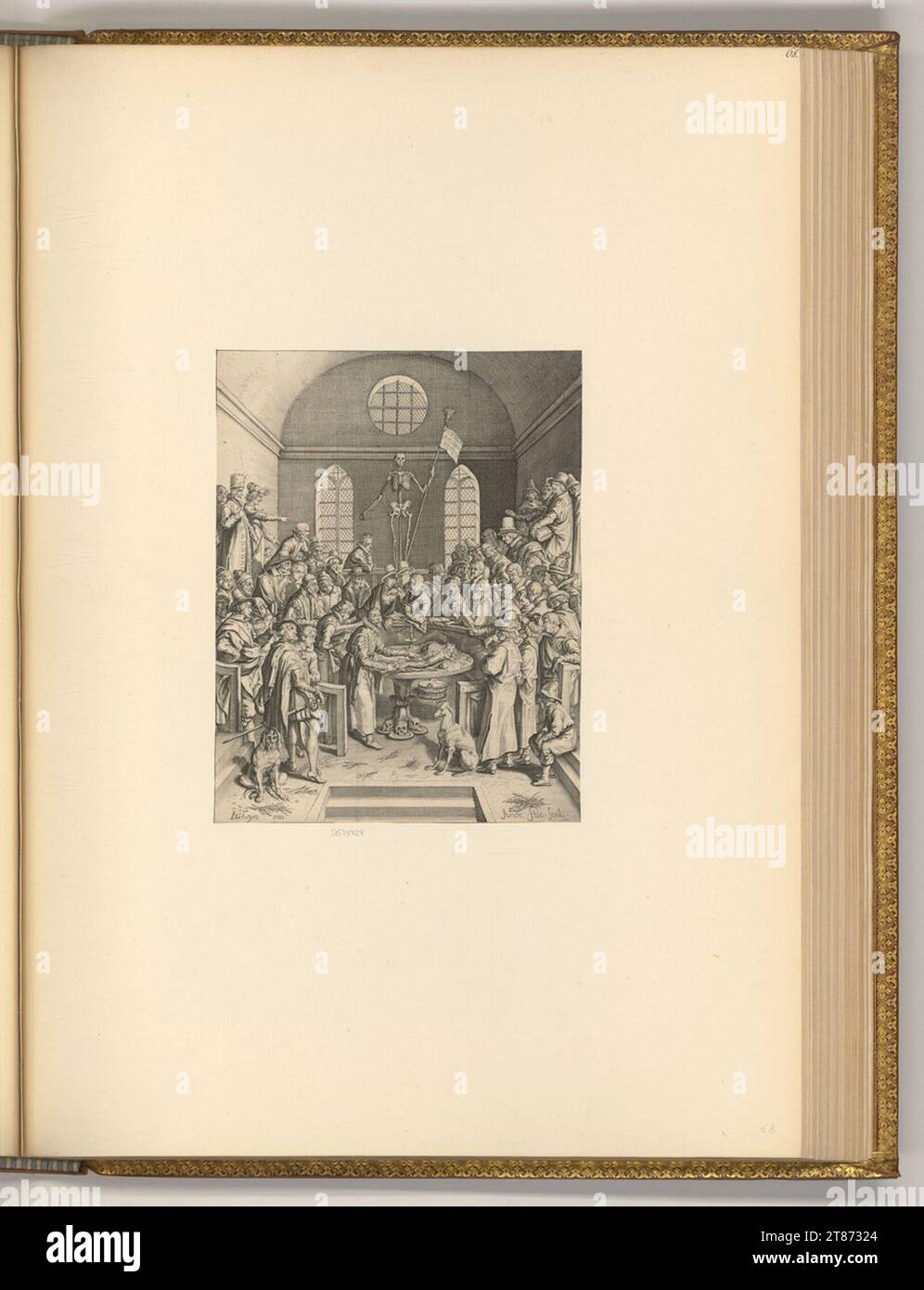 Andries Jacobsz Stock (Engraver) Anatomical lecture by P. Paaw in the ...