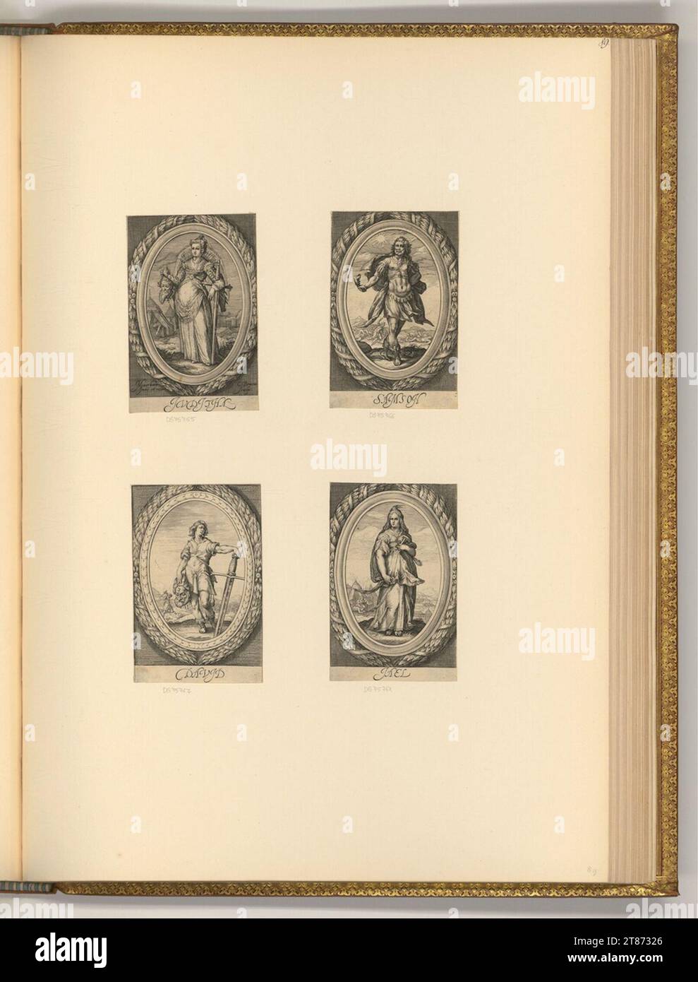 Nicolaes Braeu (Engraver) Judith, Samson, David and Jahel. Copper ...