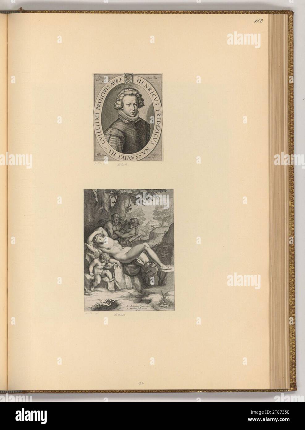 Jacob Matham (Engraver) Portrait Frederik Hendrik; Sleeping Venus ...