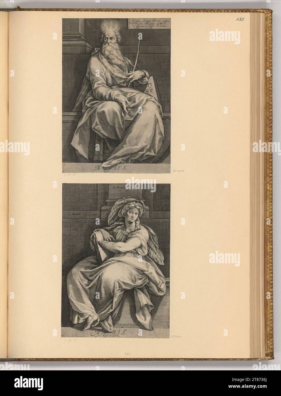 Jacob Matham (Engraver) Moses; Myriam. Copper engraving print 1602 , 1602 Stock Photo - Alamy