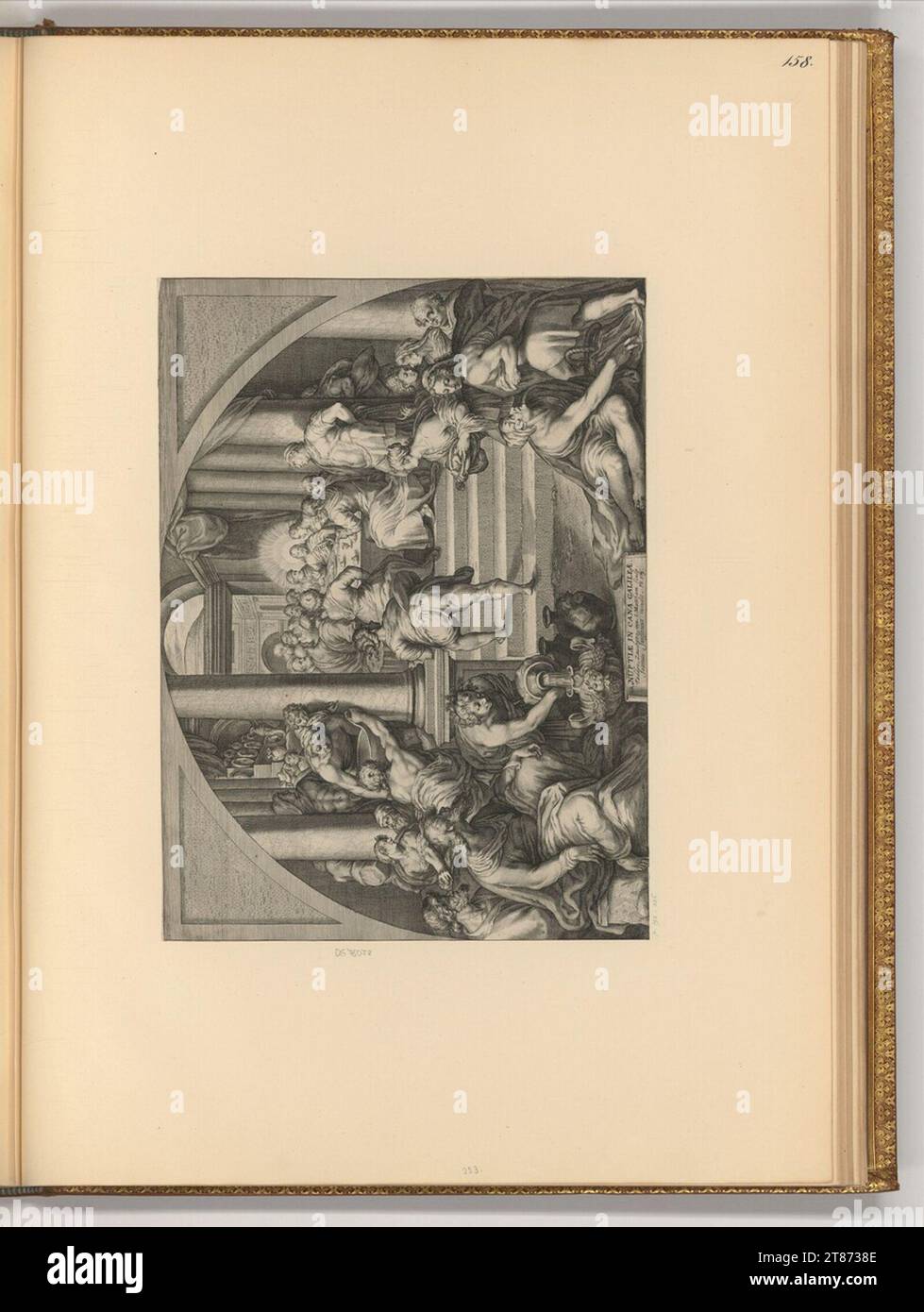 Jacob Matham (Engraver) The last supper. Copper engraving print 1616 ...