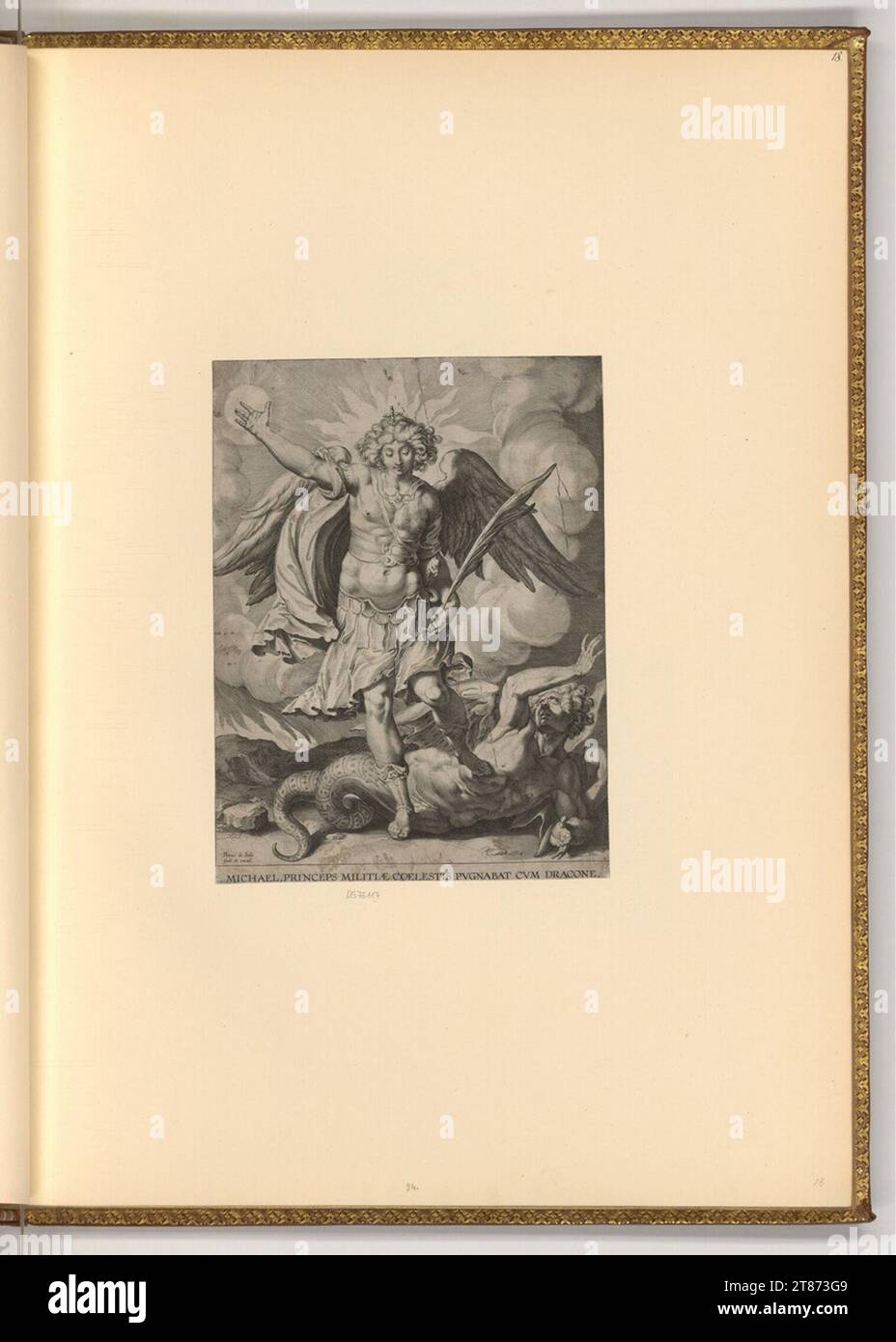 Pieter de Jode (An der Entstehung Beteiligte r) Hl. Michael. Copper ...