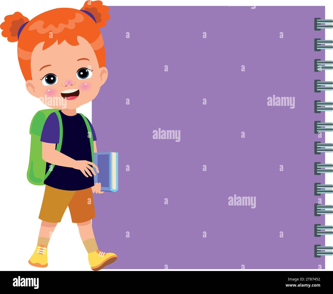 Your text here cute boy holding note paper Stock Vector Image & Art - Alamy