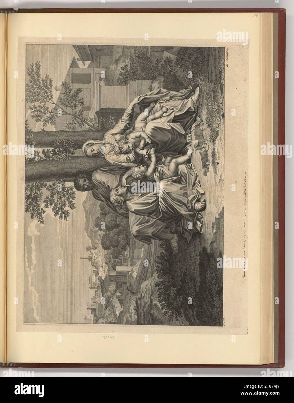 Michel Natalis (Engraver) Holy family with St. Anna and Johannesknaben ...