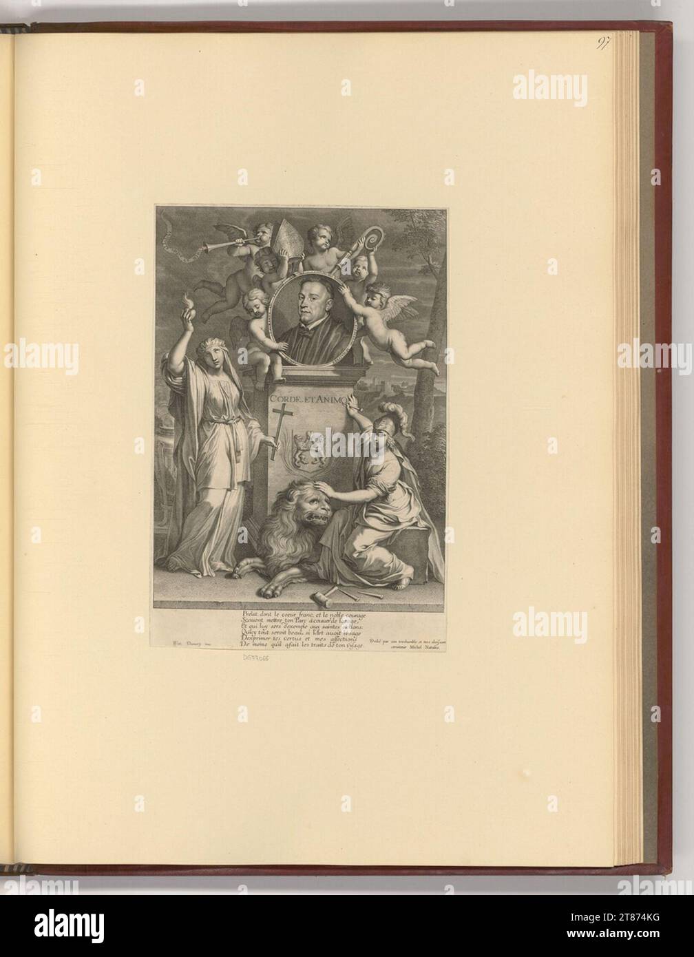 Michel Natalis (Engraver) Portrait Guillaume Natalis. Copper engraving ...