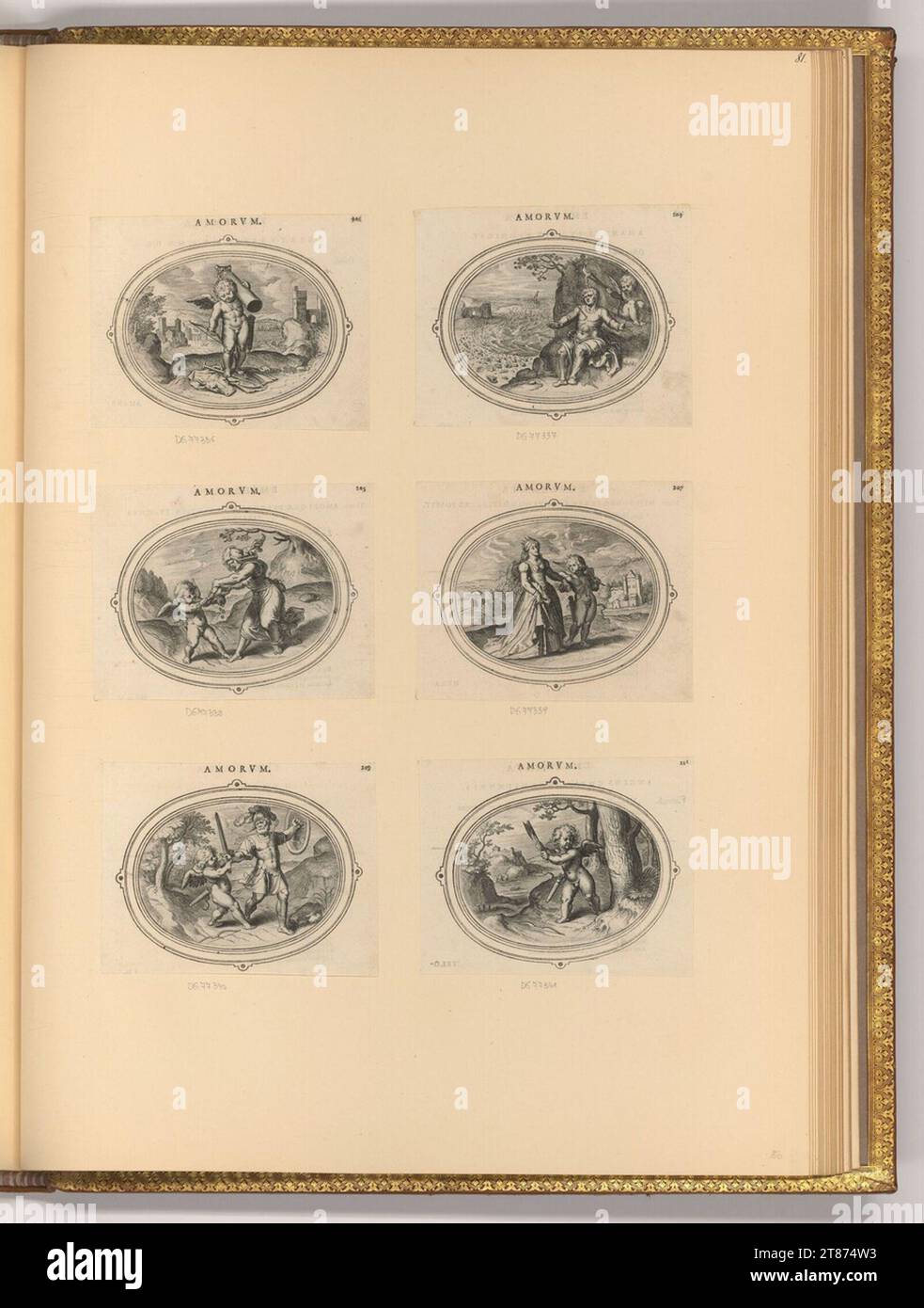 Cornelis Boel (Engraver) Loves ornamental. Copper engraving print 1608 ...