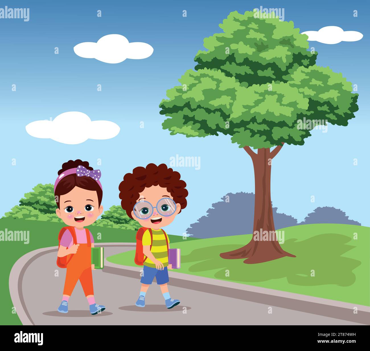 Horizontal female walking Stock Vector Images - Alamy