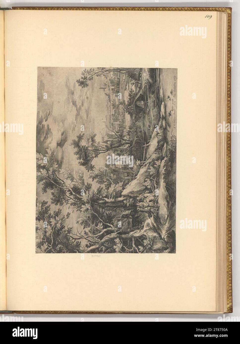 Jan van Londerseel (Engraver) Landscape with Abraham and the three ...