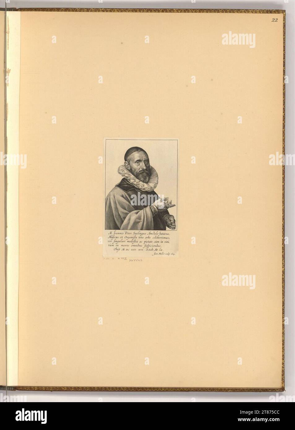 Jan Harmensz. Muller (Engraver) Portrait Jan Pietersz. Sweelinck ...