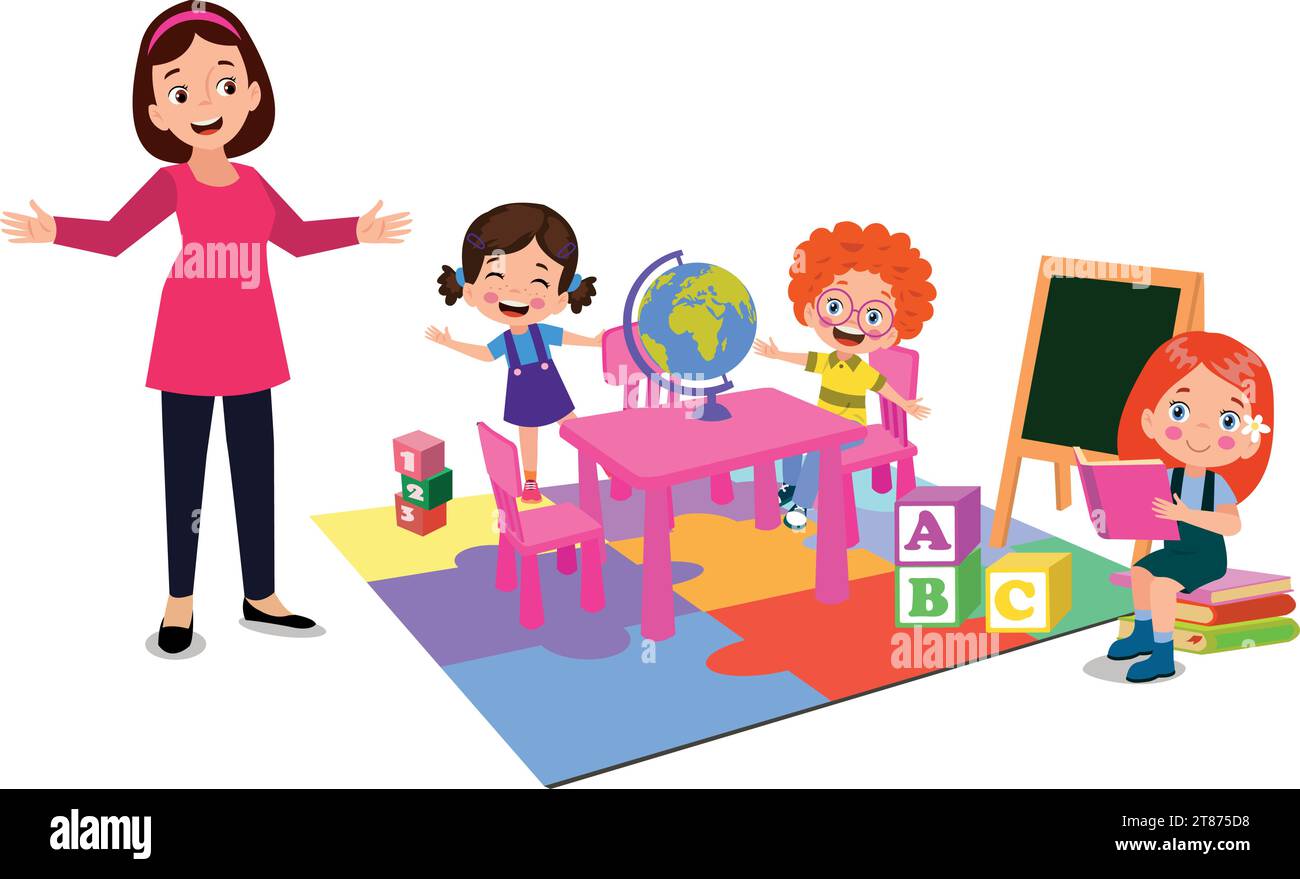 Boy classroom bag Cut Out Stock Images & Pictures - Alamy